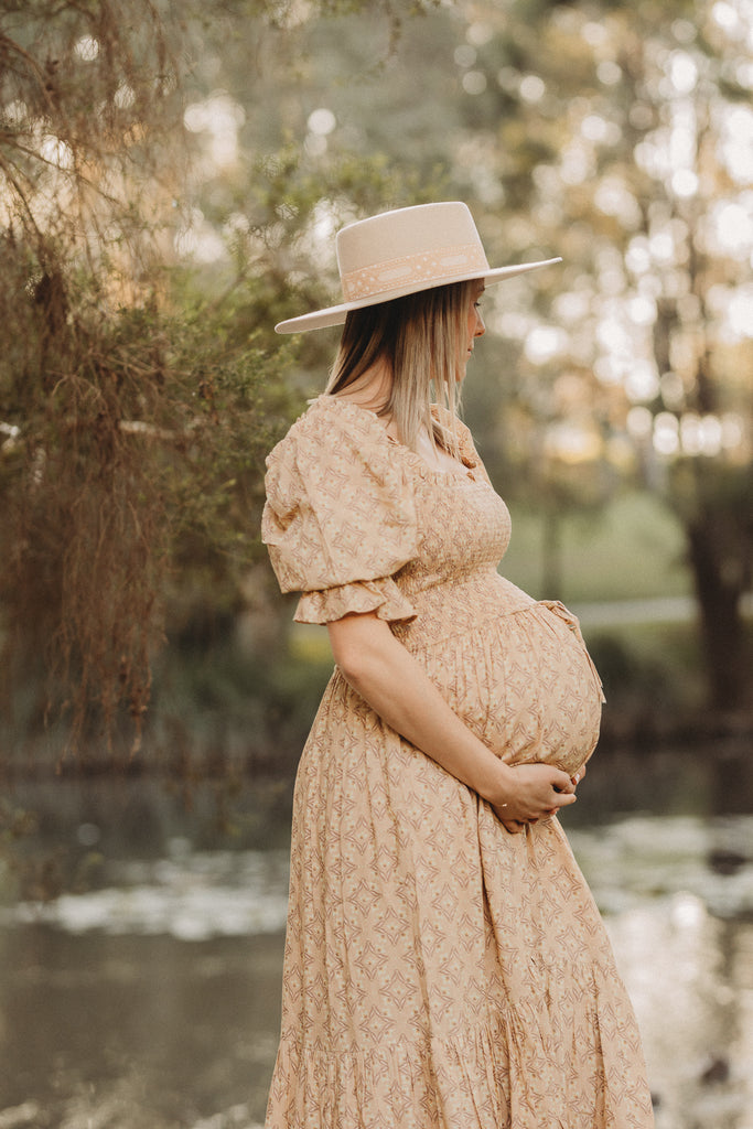 Mystic Mandala Shirred Midi Dress – Chasing Rivers