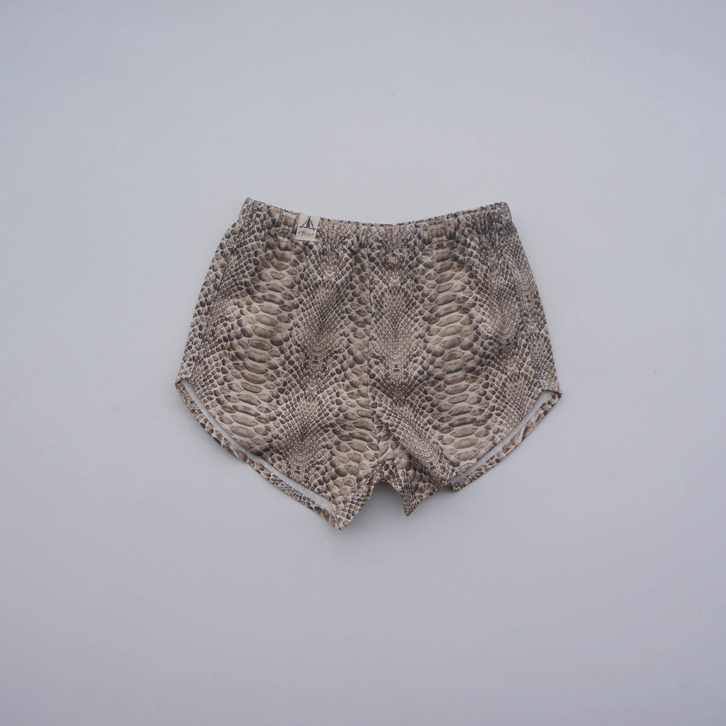 Organic Cotton Shorts - Python Neutral – Chasing Rivers